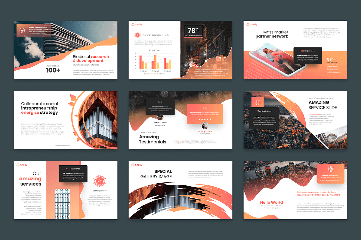 Shelly Powerpoint Template, a Presentation Template by Reshapely
