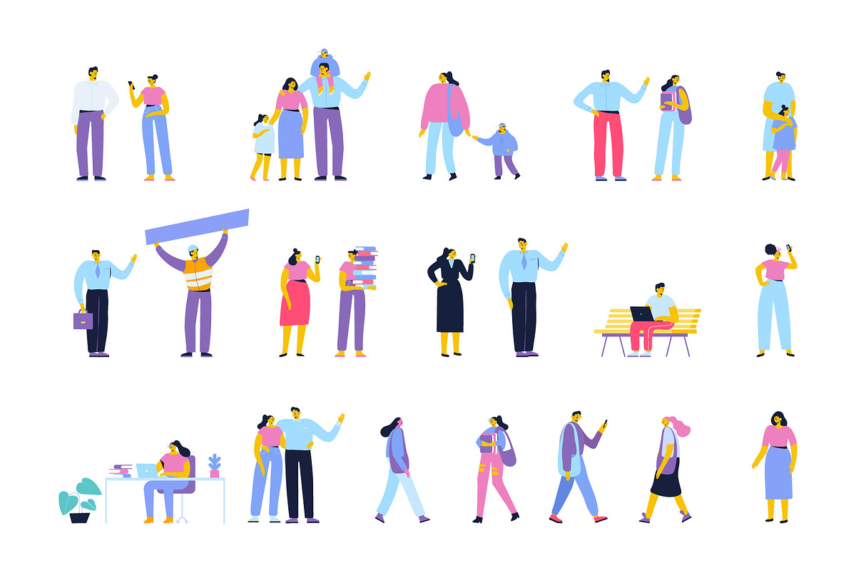 Flat Vector people, a Person Illustration by Vector_Art