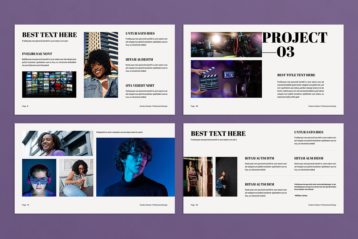 Creative Portfolio Presentation, a Presentation Template by E-Type