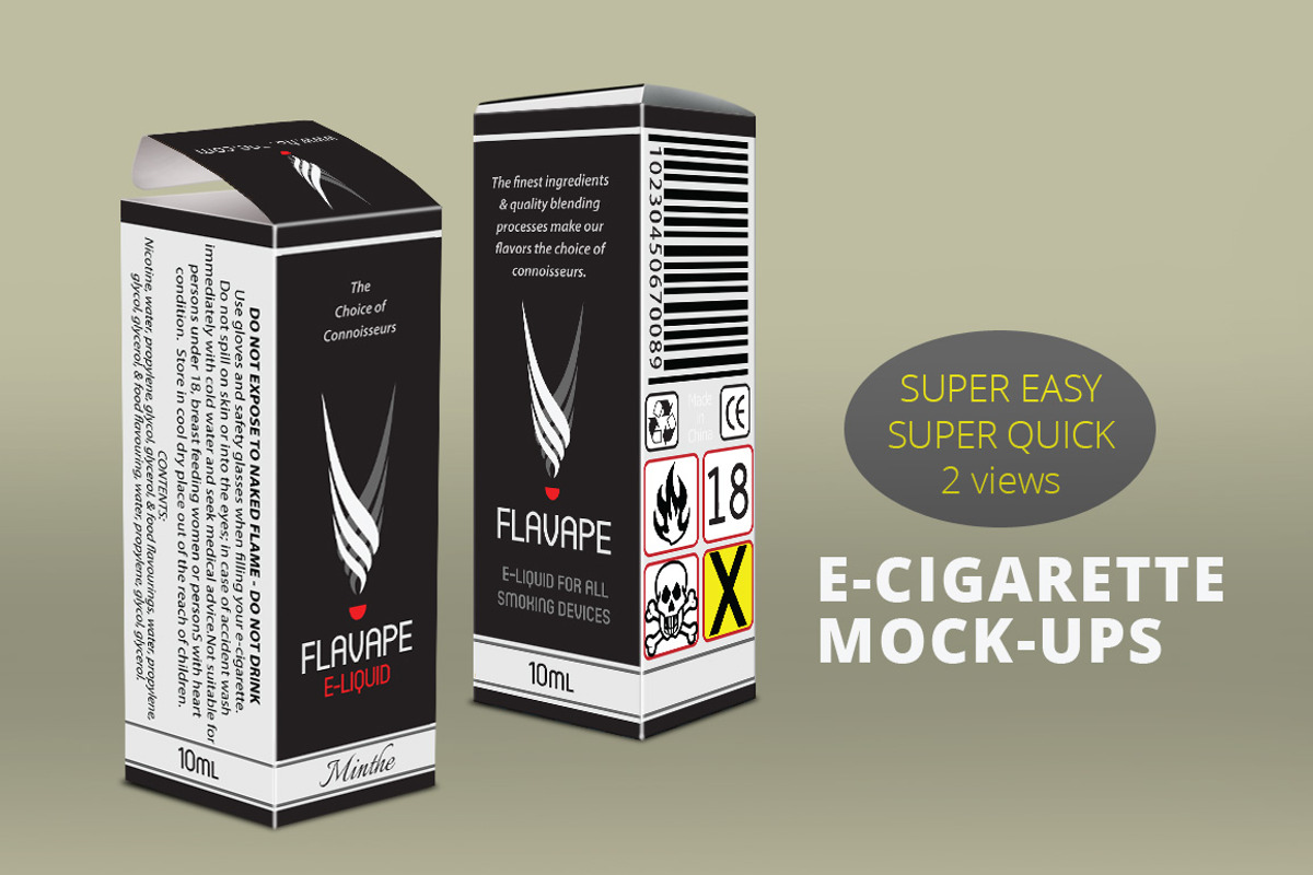 Vape Box Mock-up, a Packaging Mockup by JoZOO