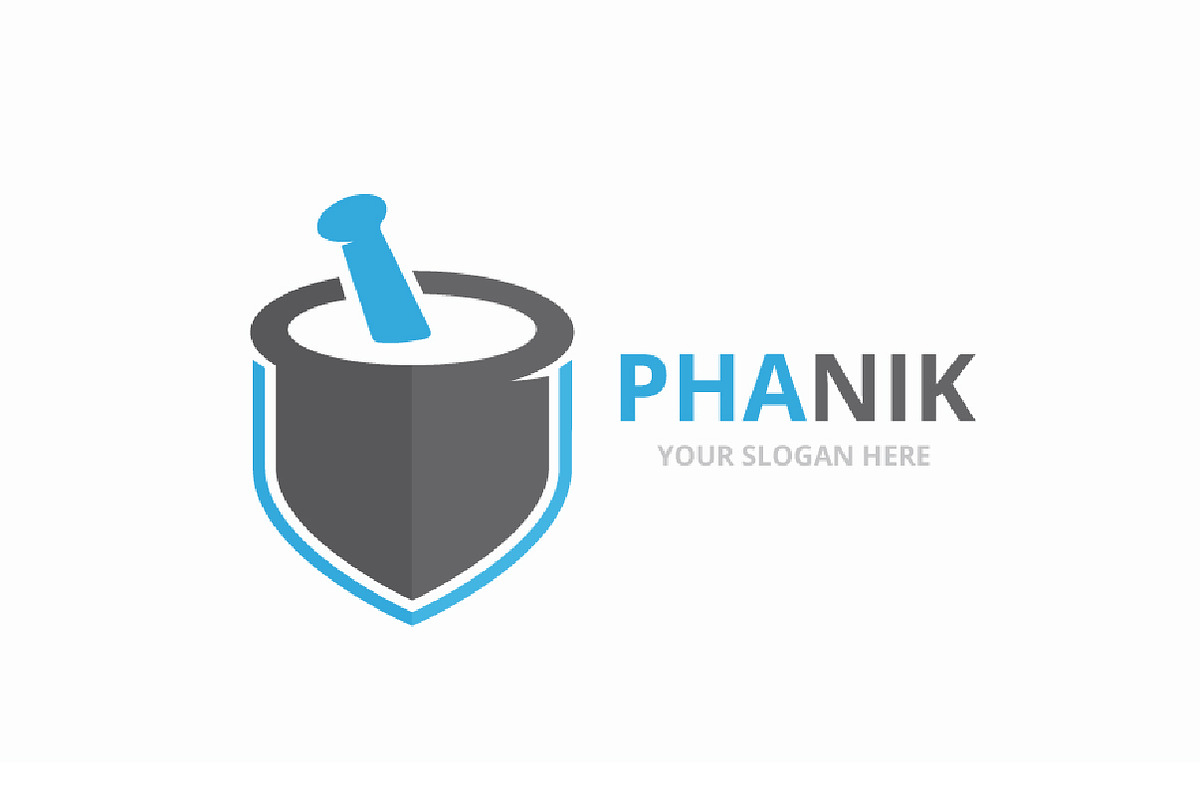 Vector pharmacy and shield logo, a Branding & Logo Template by GraphiShop