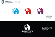 Home Click Logo, a Branding & Logo Template by ft.studio