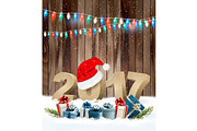 New Year Holiday background, a Texture Illustration by ecco