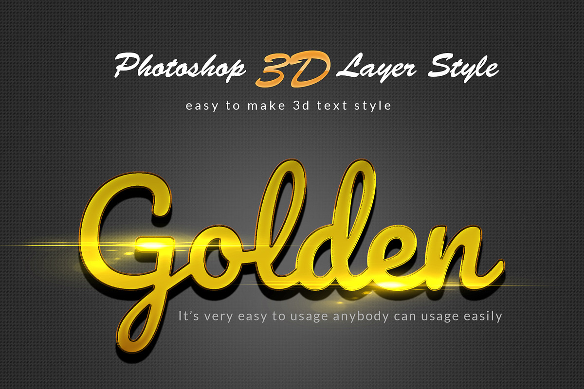 3D Bundle Photoshop Layer Style, a Layer Style Add-On by MRI STUDIO