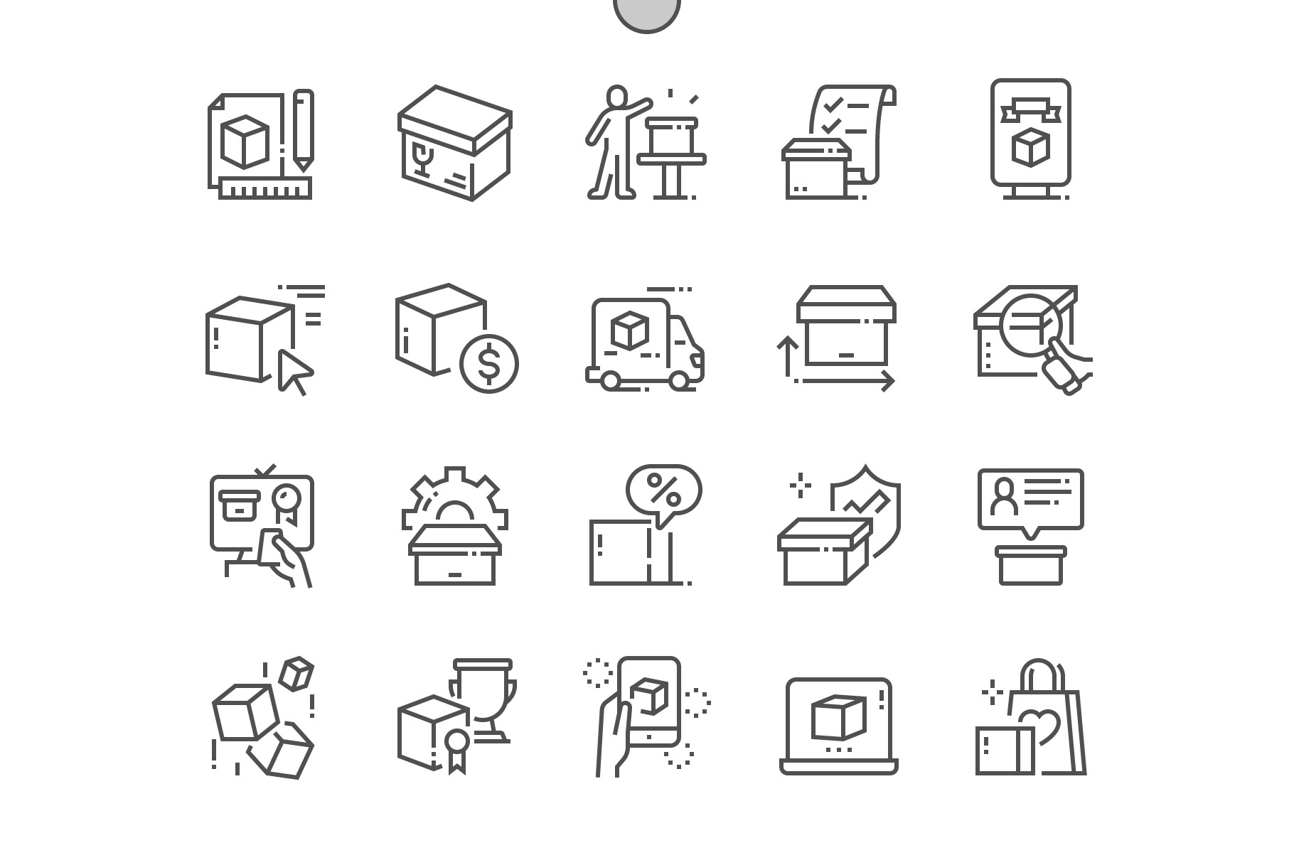 Product Line Icons, an Outline Icon by Palau