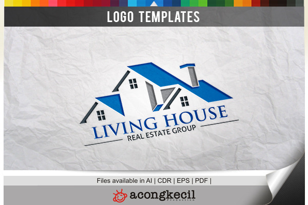 Living House, a Branding & Logo Template by Acongraphic