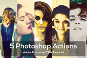 5 Photoshop Actions Package, an Action Add-On by The_DrX | Creative Market