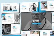 Blues Powerpoint Template, a Presentation Template by Siwox Studios