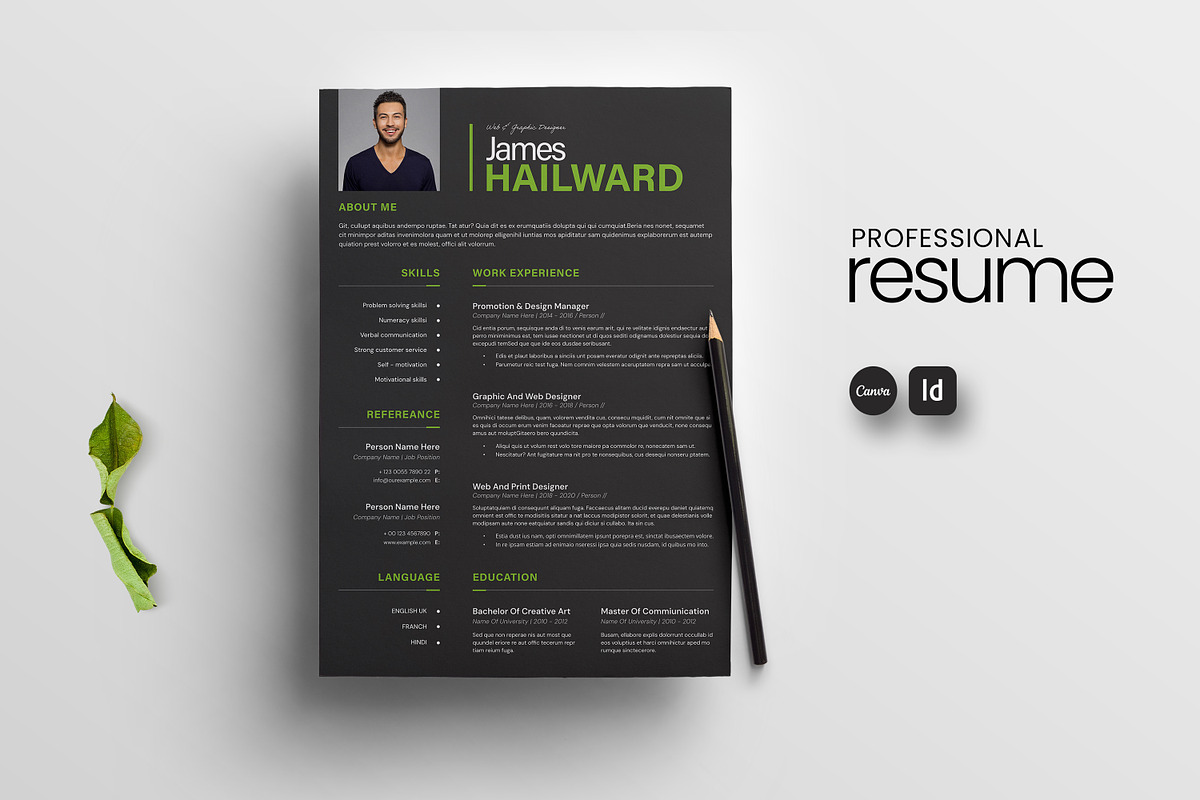Expert CV and Resume Design Template, a Resume Template by Creatiya Type