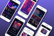 Multimedia Mobile UI Kit, an UI Kit Template by CreativesCastle