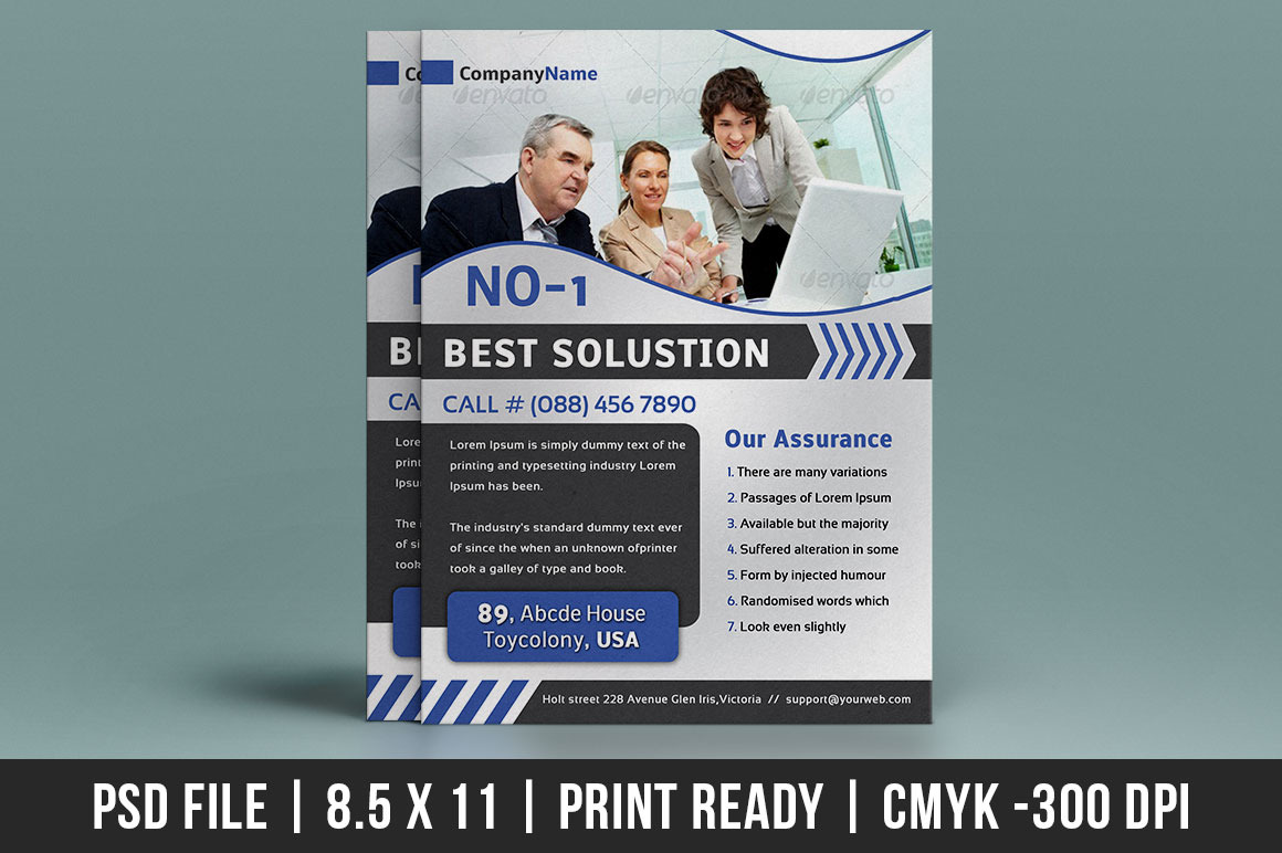 Business Solution Flyer, a Flyer Template by Dotnpix