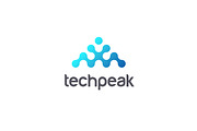 Tech Peak Logo, a Branding & Logo Template by IKarGraphics