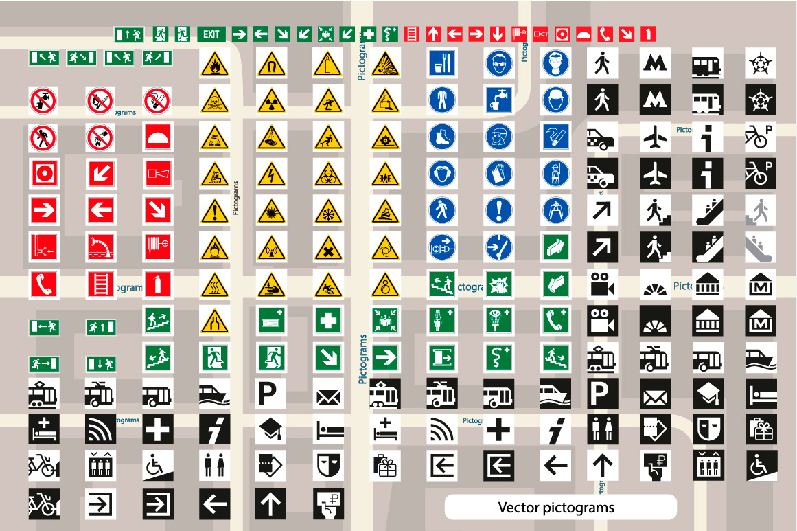 Set of pictograms for cards, an Icon by zhelunovych