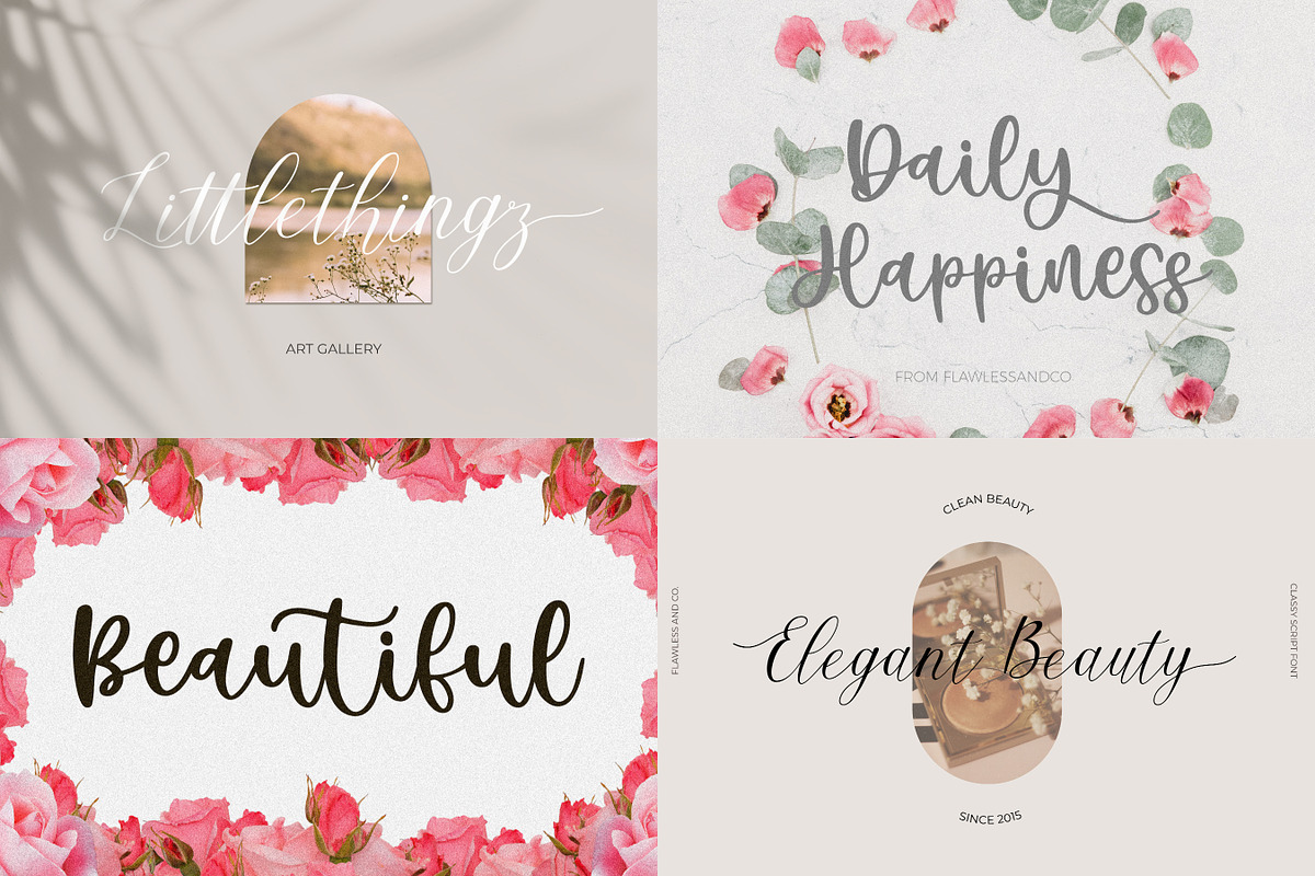 Modern Script Font Bundle