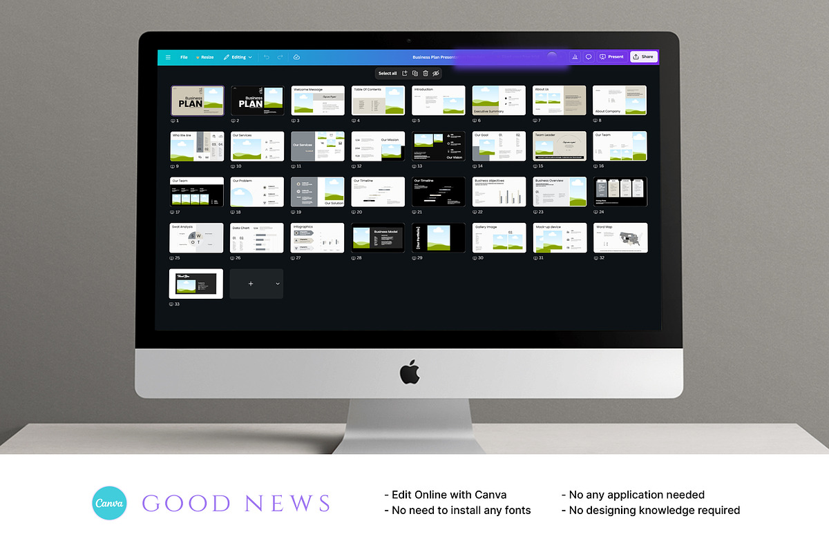 Business Plan Powerpoint Template, a Presentation Template by Studio ...