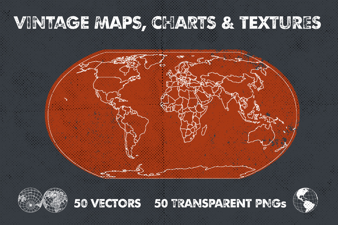 Vintage Maps, Charts & Textures, a Texture Graphic by Offset