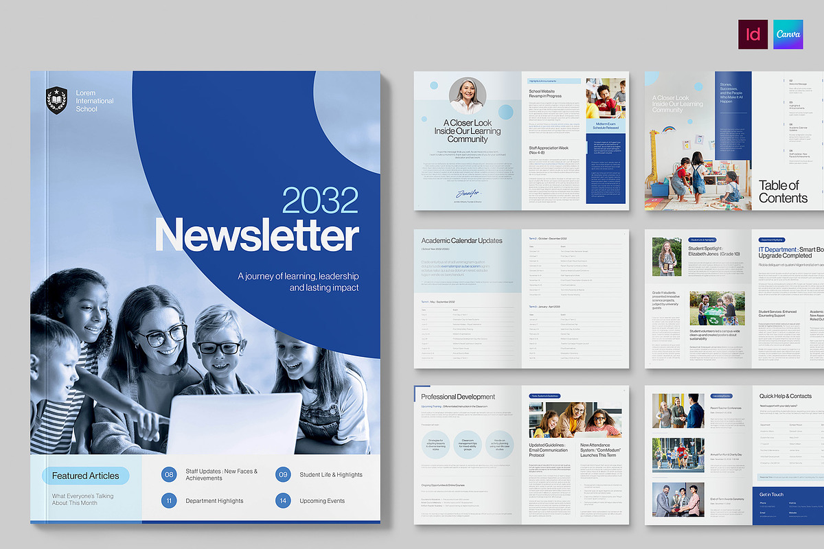 Newsletter Brochure Template, a Brochure Template by BrandPacks