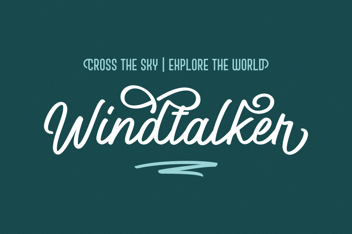 Windtalker Regular, a Script Font by Locomotype | Creative Market