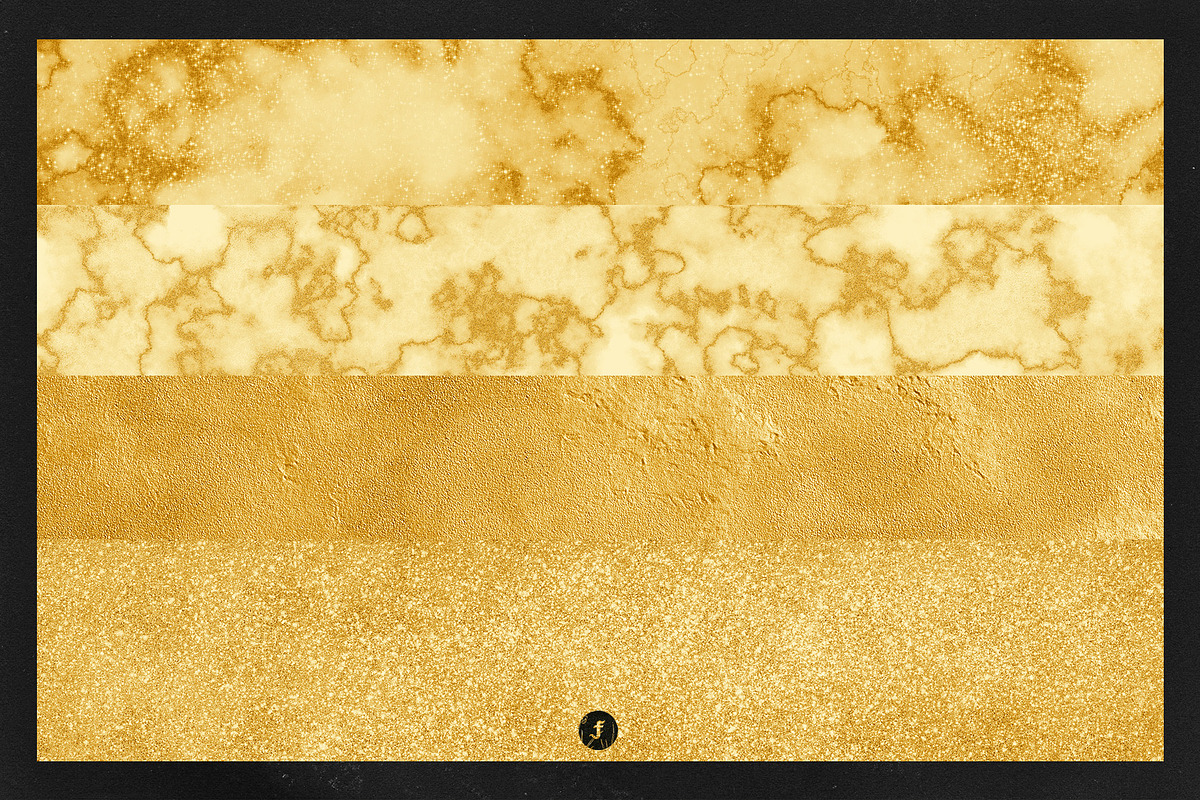 100 Golden Textures, a Texture Graphic by Freezerondigital
