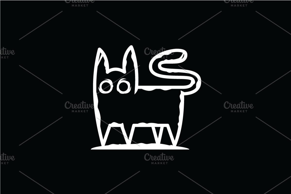 Scary Gothic Cat Logo Template, a Branding & Logo Template by Heavtryq ...
