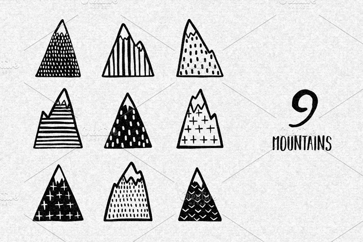 Scandinavian Design Elements Set, a Decorative Illustration by Chelovector