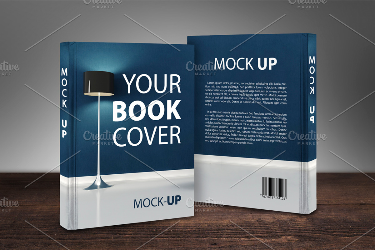 Sale - Book Cover Mockup, a Print Template by attraax