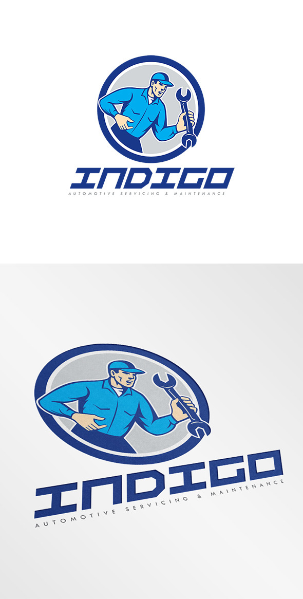 Indigo Automotive Logo, a Branding & Logo Template by patrimonio