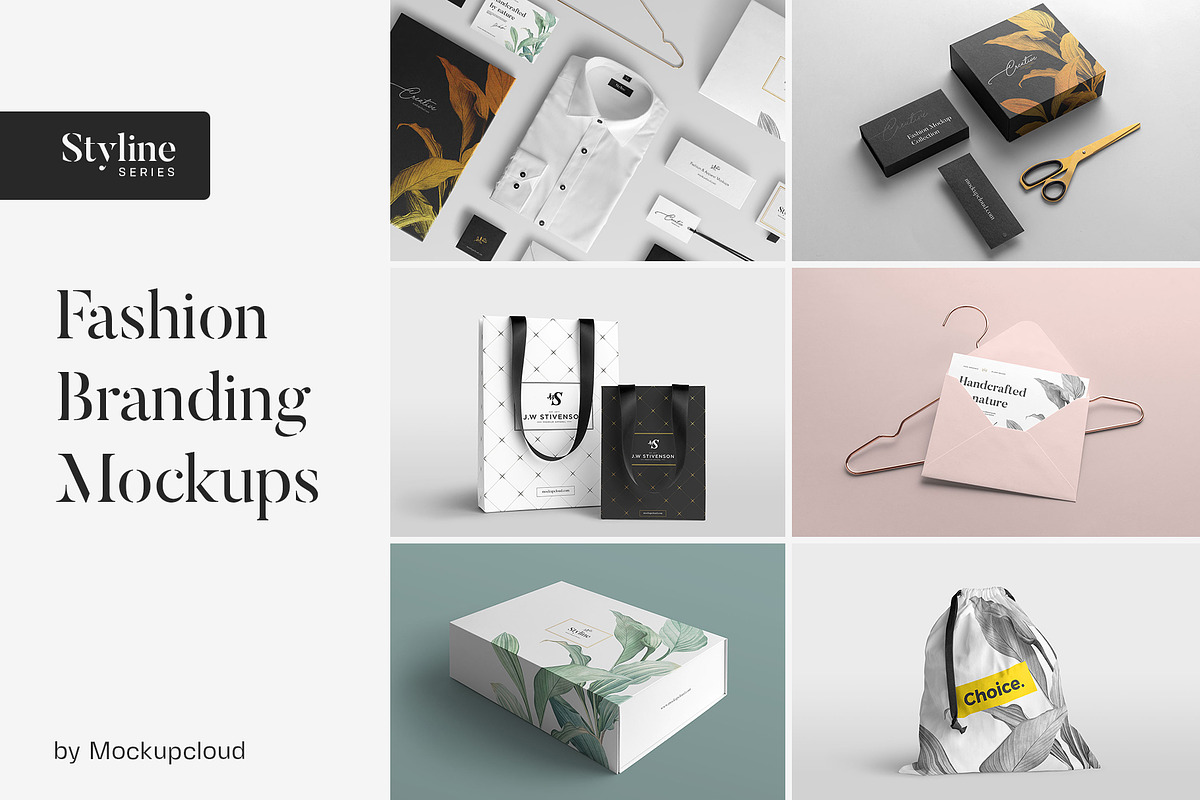 Fashion Branding Mockups, a Packaging Mockup by Mockup Cloud
