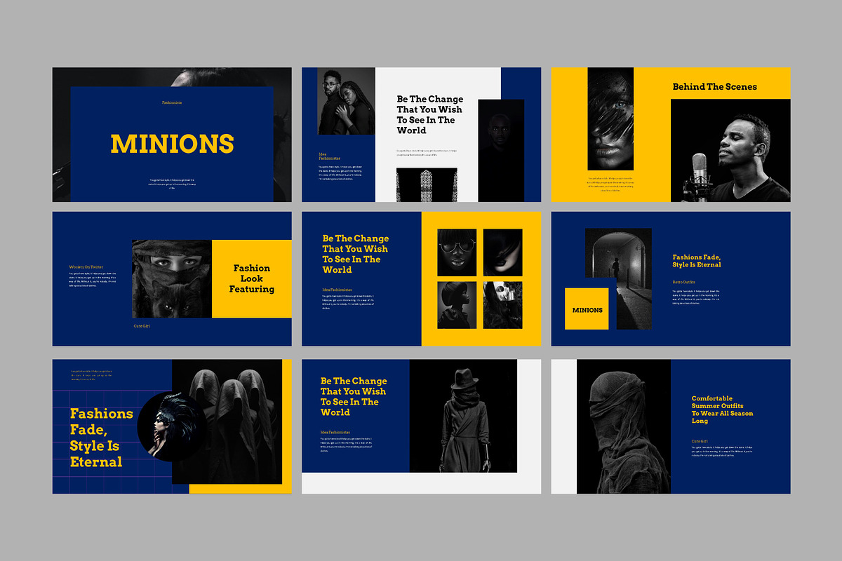 Minion Presentation Template, a Presentation Template by Yo Slide
