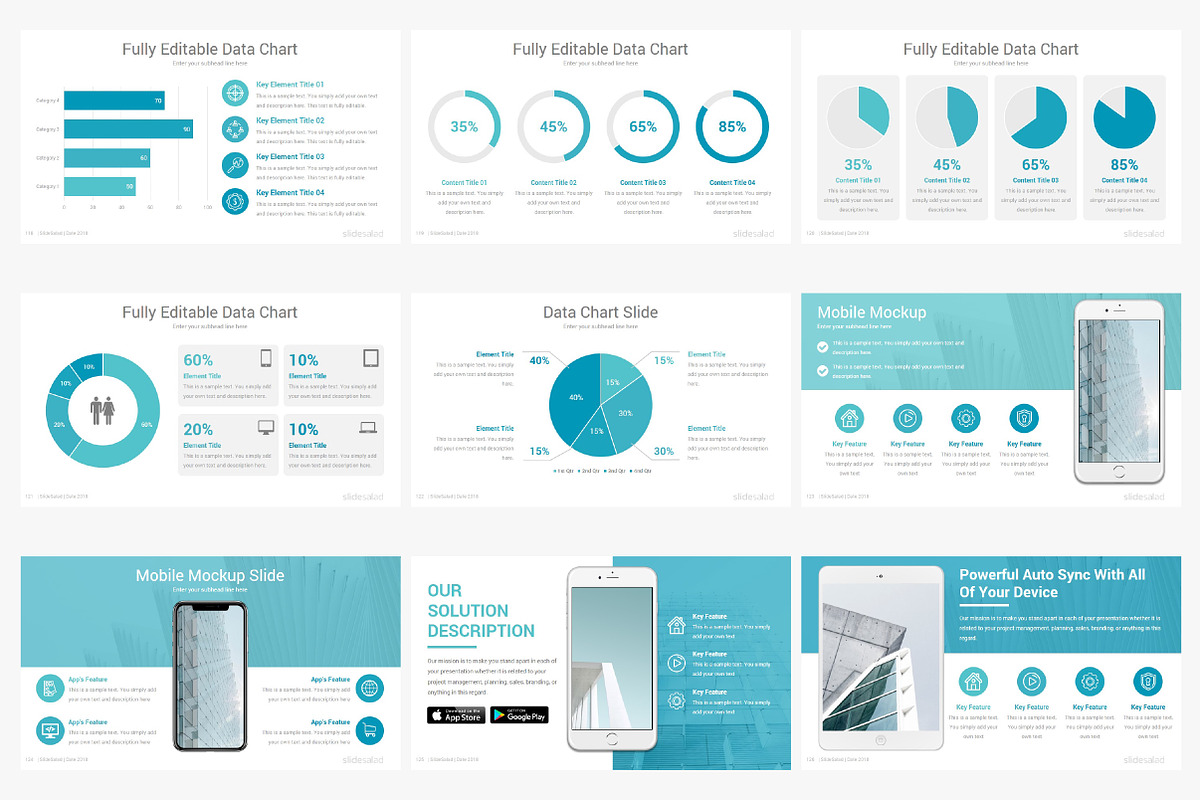 Simple & Modern PowerPoint Template, a Presentation Template by SlideSalad