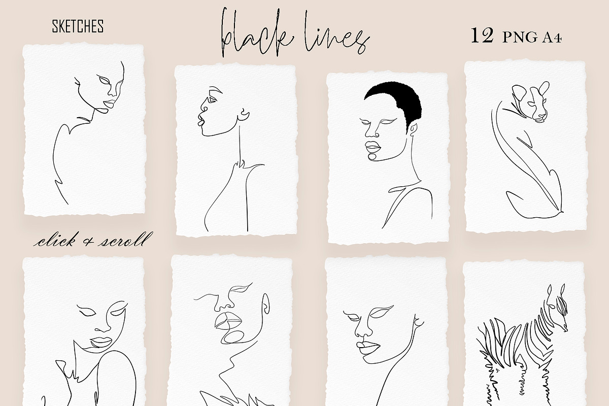 LINE ART COLLECTION COLORS OF DESERT