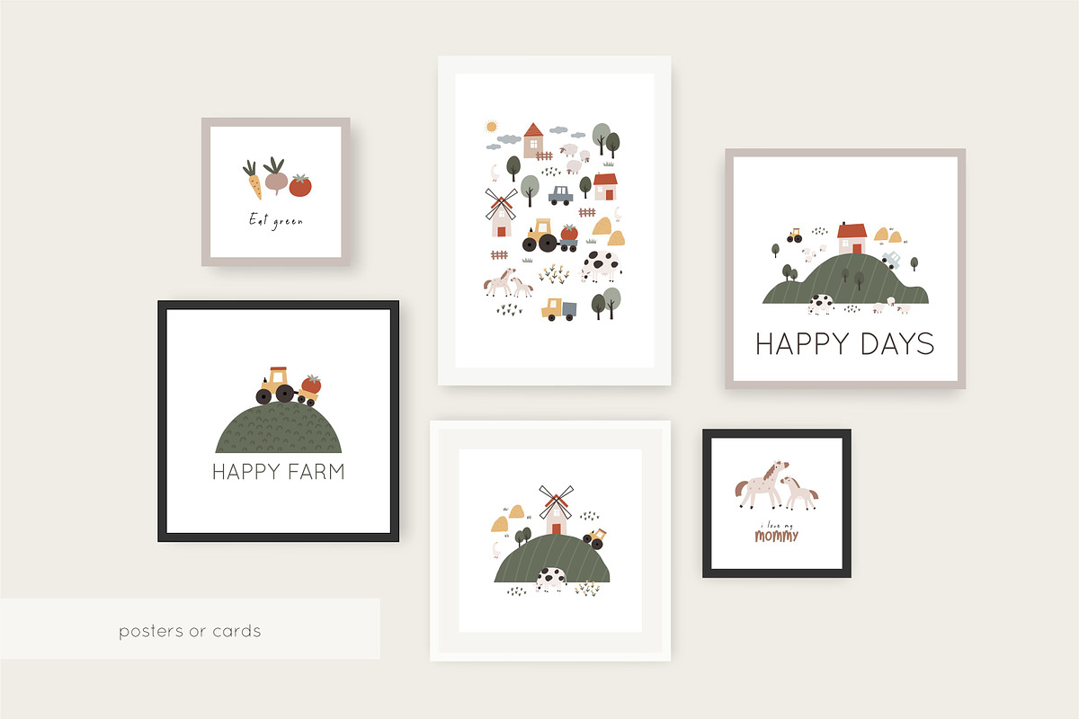 Happy Farm - cute boho animals