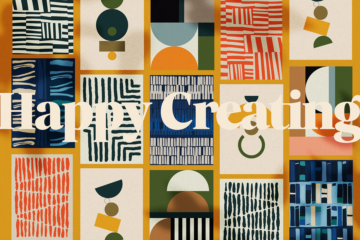 Mid-Century Posters & Retro Shapes