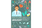 Urology medicine and urologist, a Healthcare Illustration by Vector ...