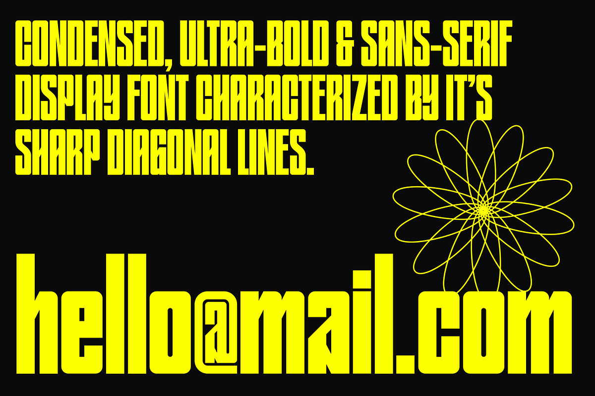 Projekt Display - Condensed Font