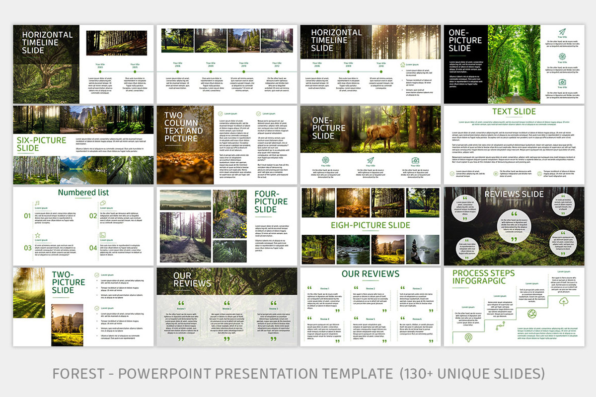 Forest- PowerPoint Template, a Presentation Template by Helga_Design