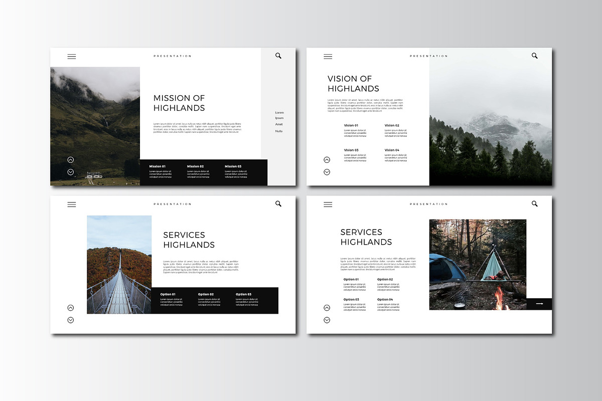 Highlands Powerpoint Template, a Presentation Template by Yo Slide