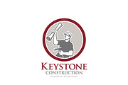 Keystone Construction Logo, a Branding & Logo Template by patrimonio
