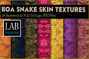 24 Boa Snake Skin Seamless Textures, a Texture Graphic by Lab Designs