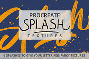 Splash Textures for Procreate App, a Brush Add-On by Studio FabianFischer