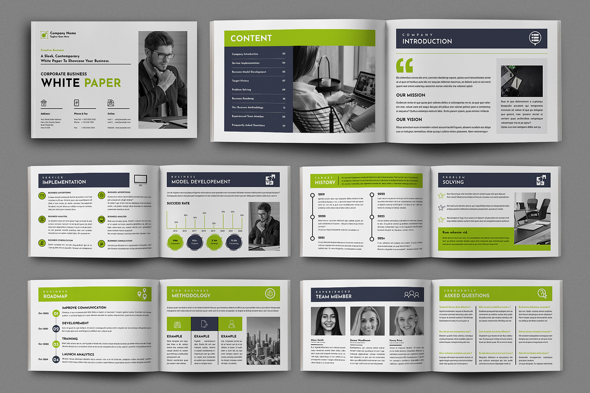 Business White Paper Design Template