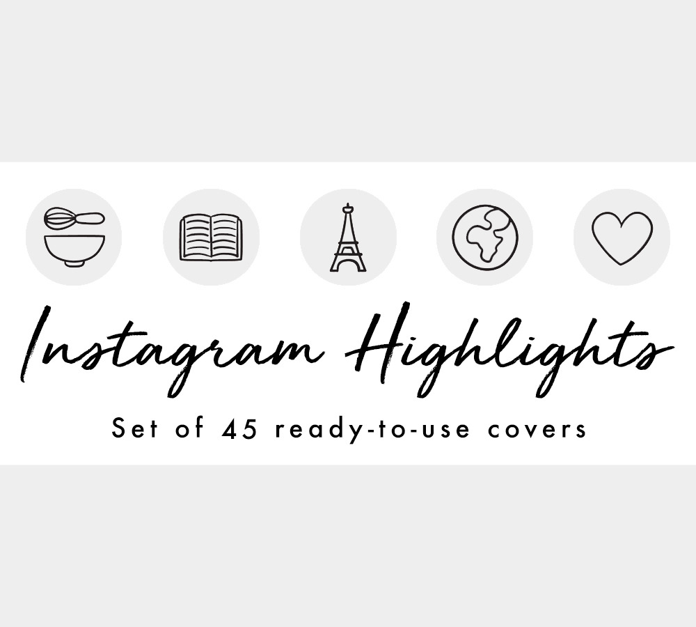 45 Instagram Story Highlight Covers, a Social Media Template by The ...