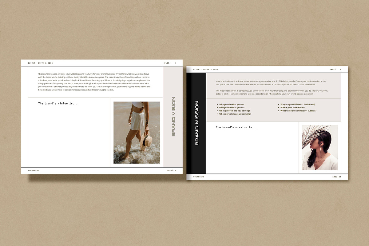 Interactive Branding Workbook, a Marketing Template by AndrewPixel