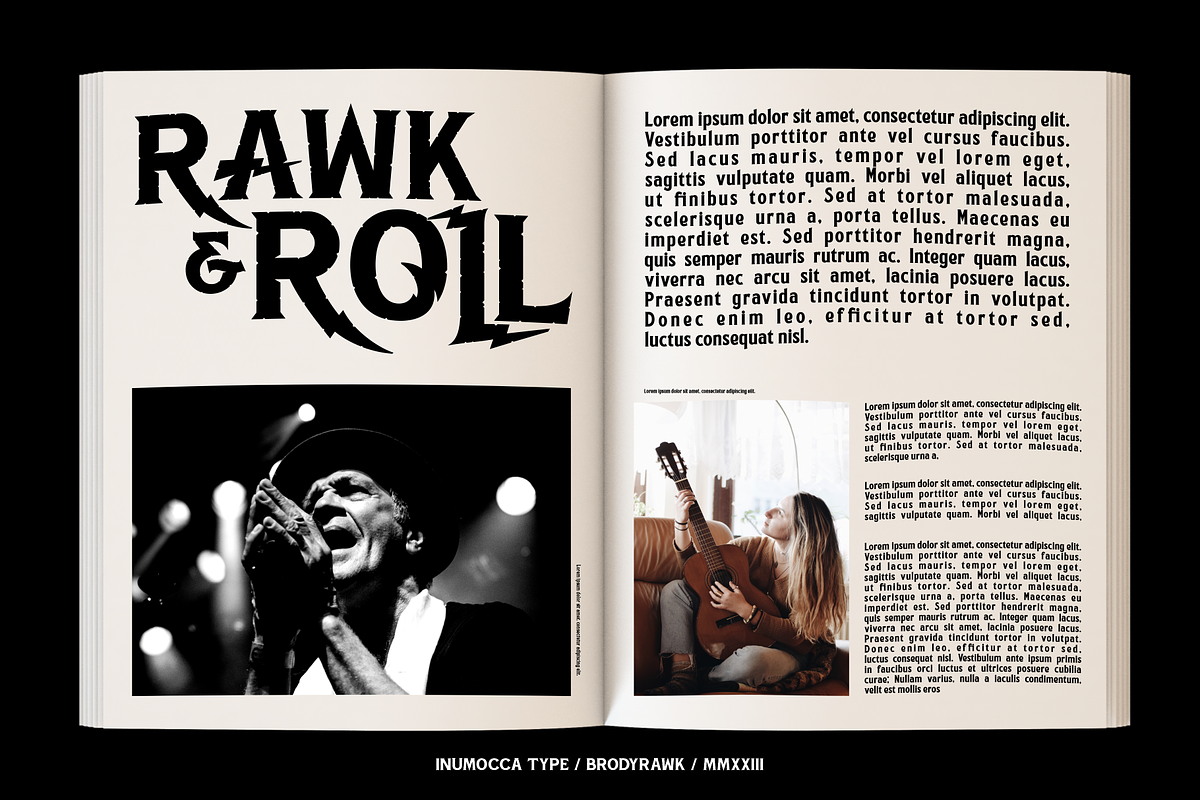 Brody Rawk, a Blackletter Font by inumocca_type