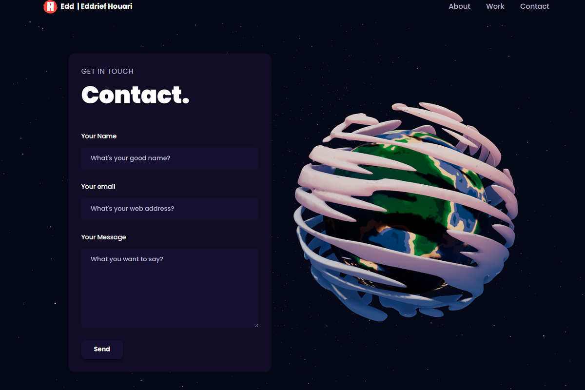 3d Portfolio Template, a React Template by WebMasteryStudio