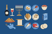 Passover Illustration Set, an Object Graphic by graphicook