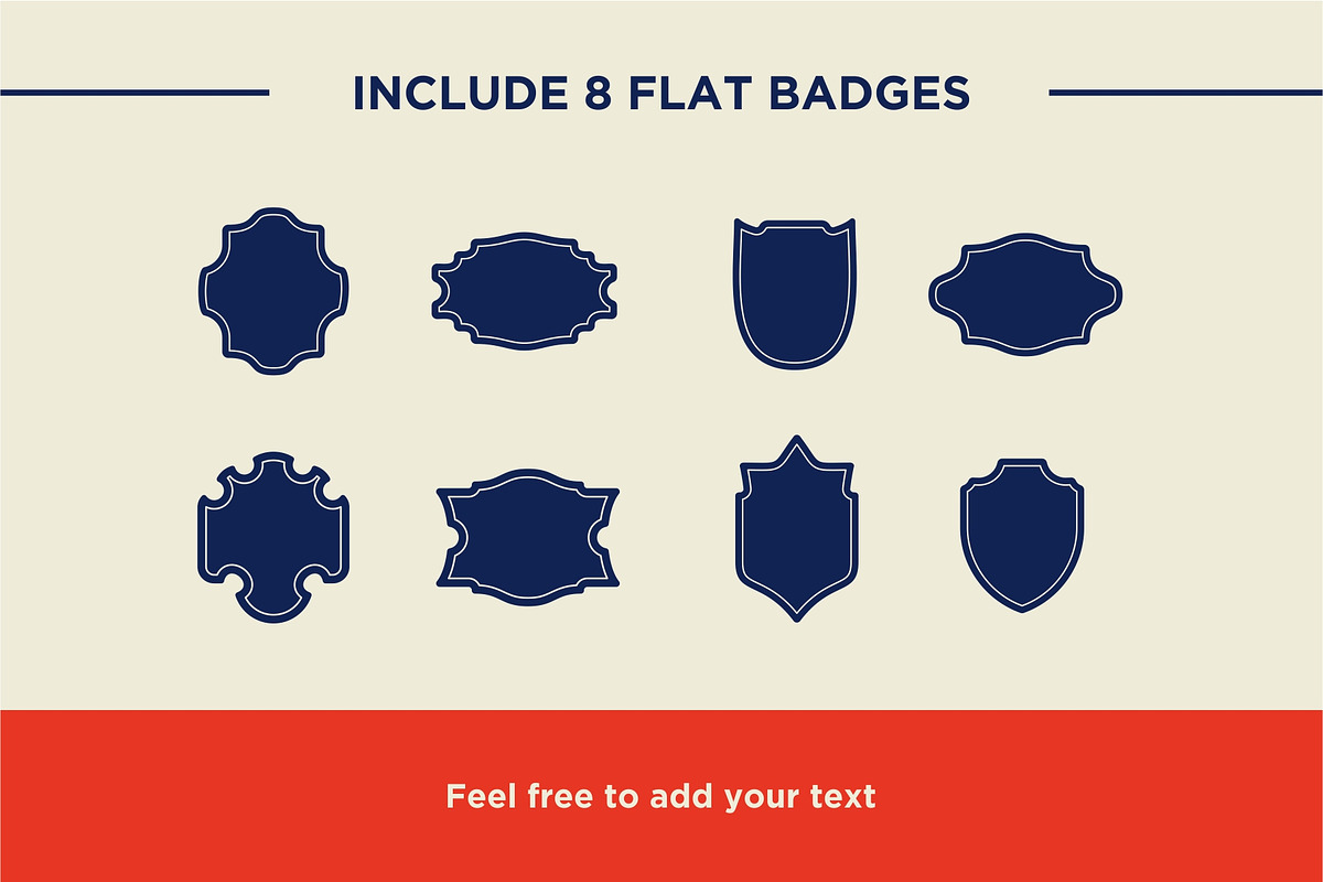 46 Unique and Cool Vintage Badges, an Object Graphic by Edsterr