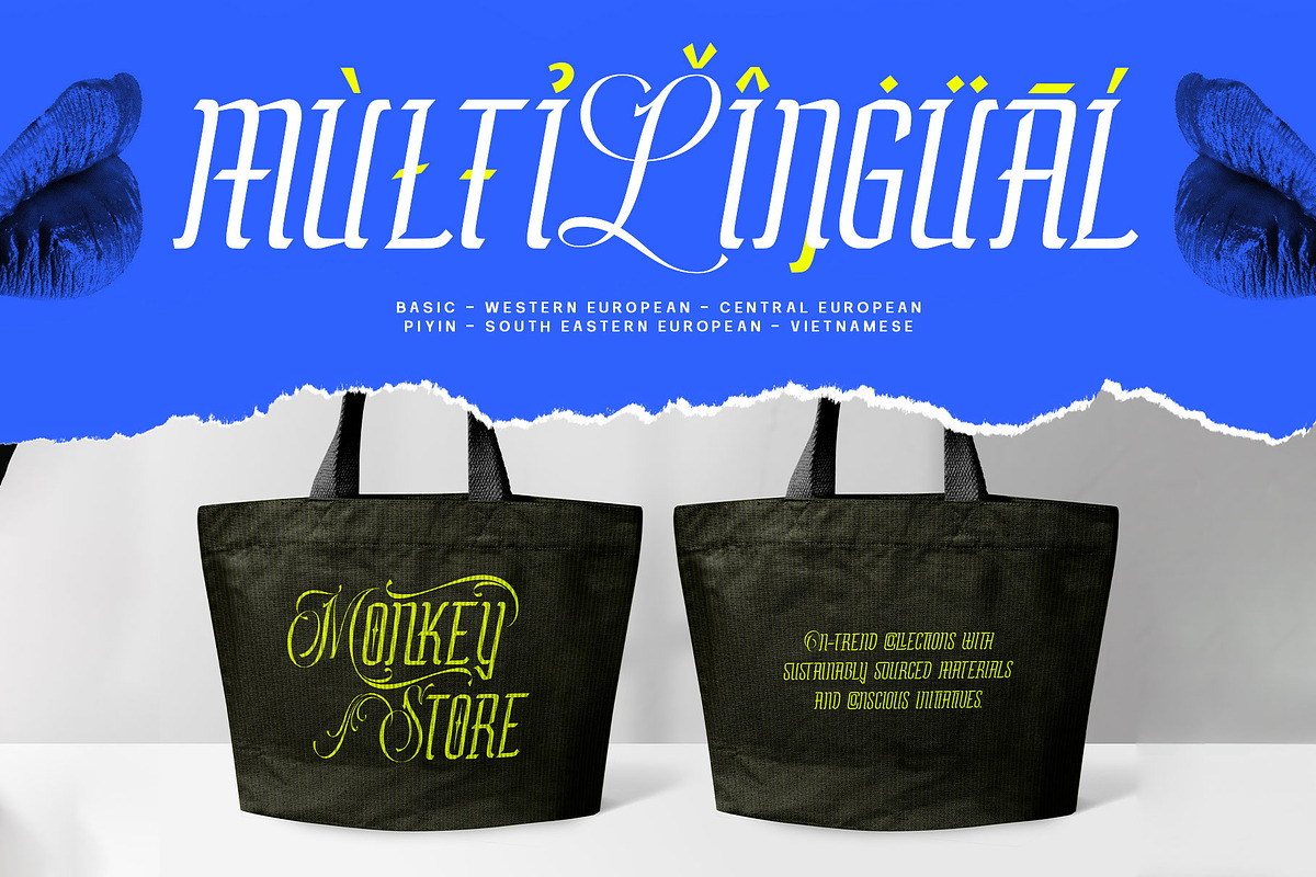 Rumble Stone Typeface, a Blackletter Font by alit design