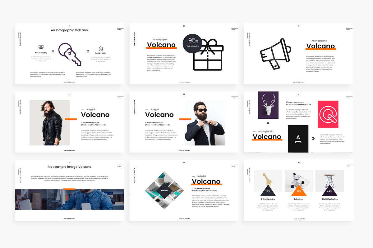 Volcano - Powerpoint Template, a Presentation Template by Mikokit ...