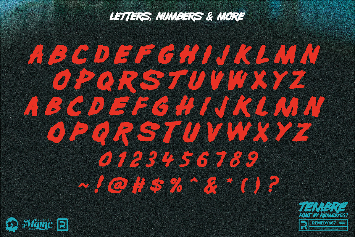 Tembre - Horror Font
